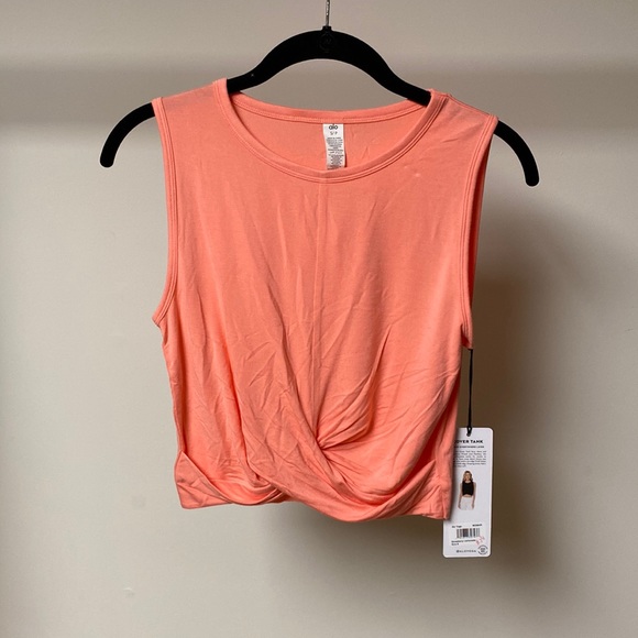 ALO Yoga | Tops | Alo Cover Tank Strawberry Lemonade | Poshmark